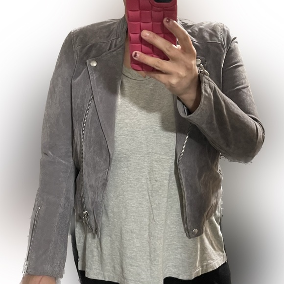 Blank NYC | Jackets & Coats | Blank Nyc Grey Suede Jacket | Poshmark